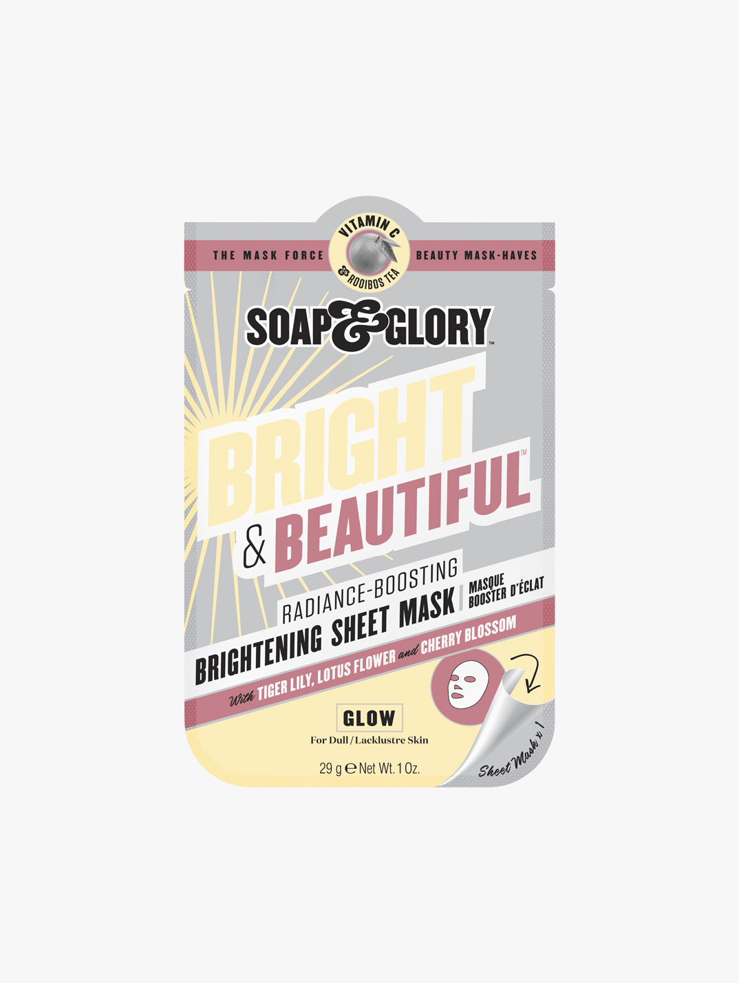 Bright & Beautiful Sheet Mask - Soap & Glory | MECCA