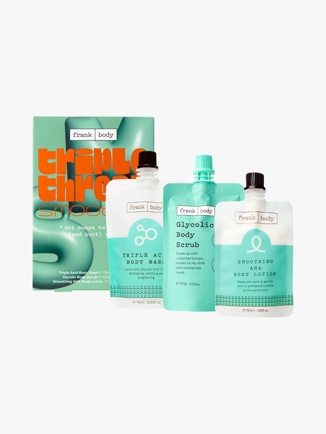 Frank Body Triple Threat Smoother Kit | MECCA