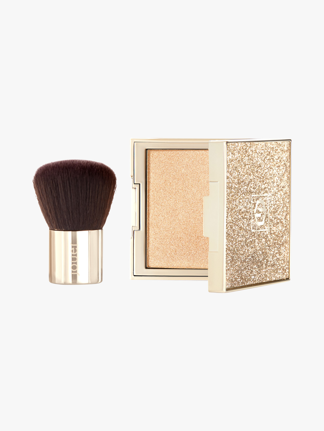 Jouer Molten Glow Face & Body Highlighter and Brush Set | MECCA
