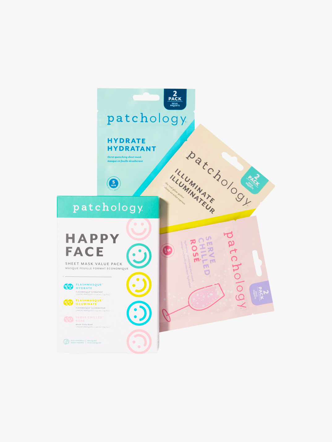 Patchology Happy Face Sheet Mask Value Pack | MECCA